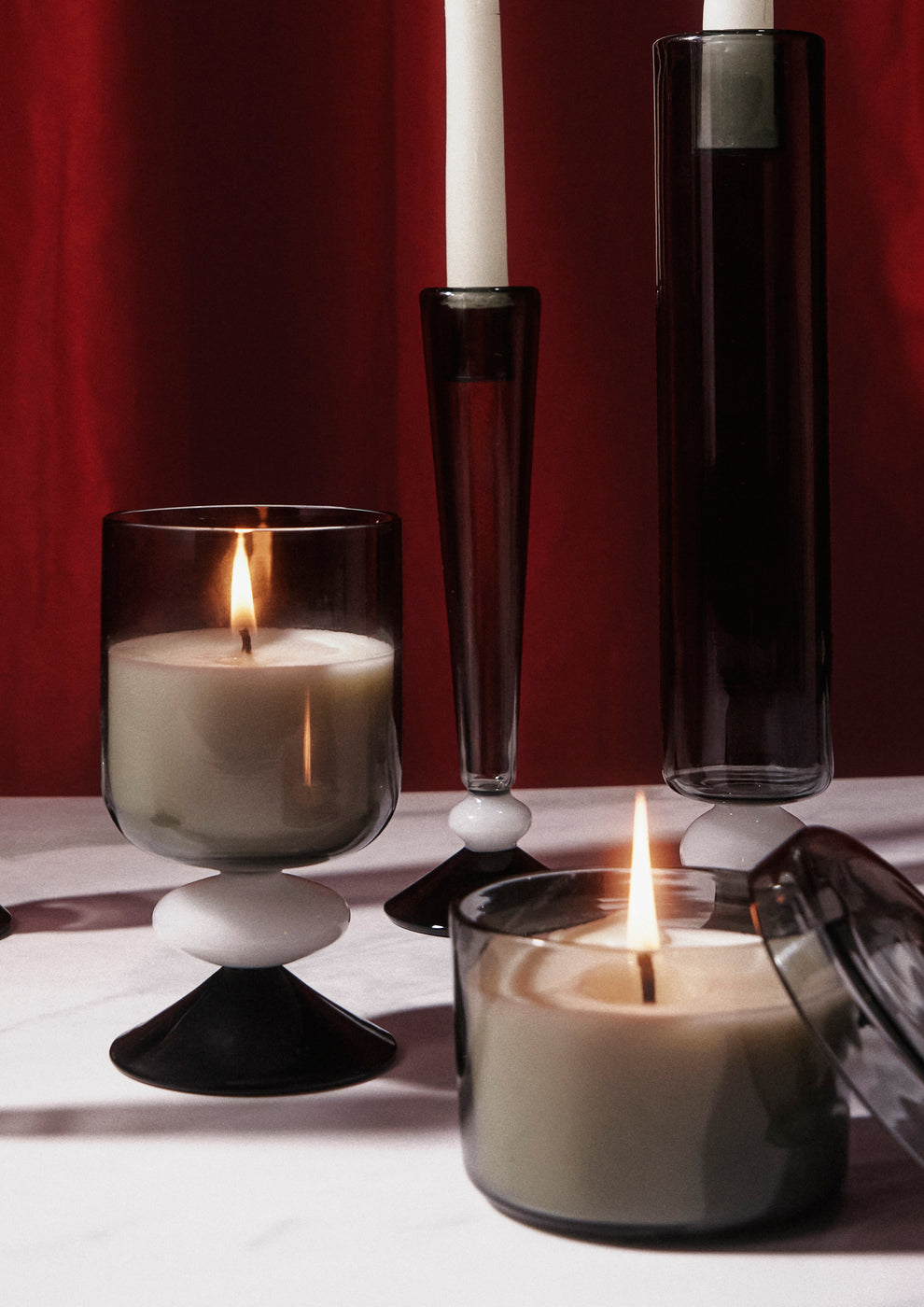 Twilight Filled Candle – Glass Forest